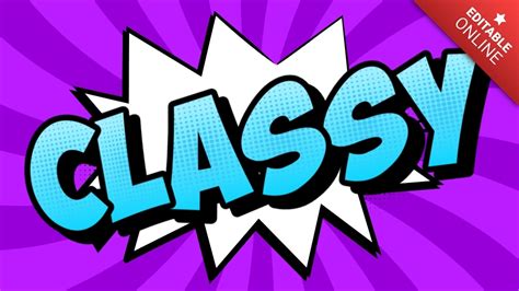 Classy Bad Comic Speech Bubble Text Effect Generator