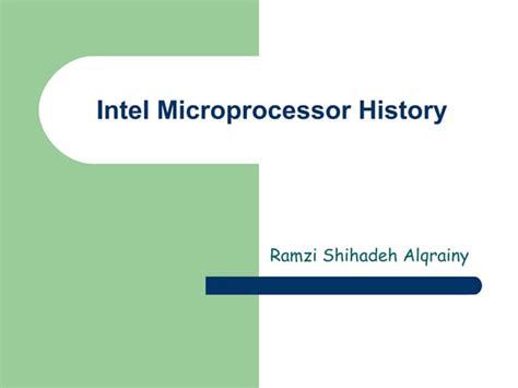 Intel Microprocessor History Ppt