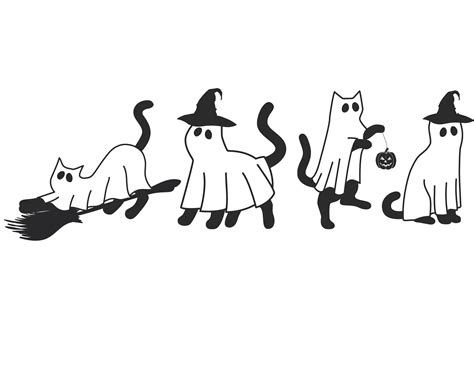 Ghost Cat Svg Halloween Cat Svg Halloween Svg Png Cat Svg Halloween Svg Halloween Cat Svg