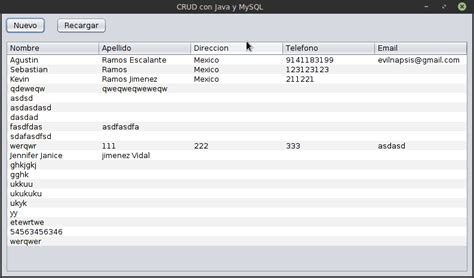 Crud No Tan Facil Con Java Y Mysql Evilnapsis