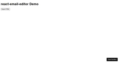 React Email Editor Examples Codesandbox
