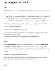 CS 1101 AY2020 T5 Learning Journal Unit 4 Pdf Learning Journal Unit 4 Part 1 Section 6 2 Of