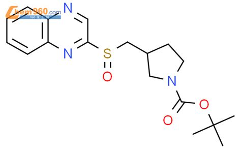 1420874 53 8 3 喹噁啉 2 基亚磺酰基 甲基 吡咯烷 1 羧酸叔丁酯cas号 1420874 53 8 3 喹噁啉 2 基亚磺酰基 甲基 吡咯烷 1 羧酸叔丁酯中英文名