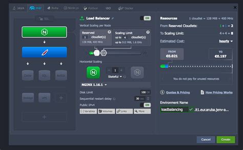 jelastic cloud how to configure load balancing with nginx