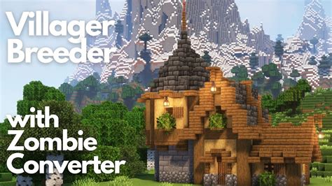 Villager Breeder With Zombie Converter Minecraft Tutorial Java [1