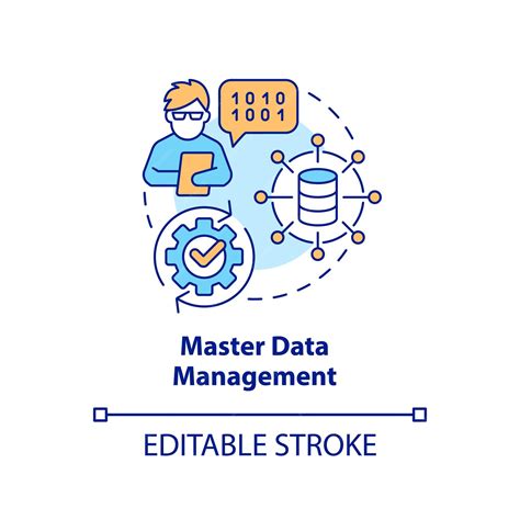 Premium Vector Master Data Management Concept Icon