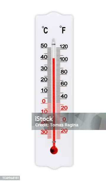 흰색 배경에 고립 된 공기 온도를 측정 하기 위한 온도계 온도계는 플러스 41 섭씨를 보여줍니다 온도계에 대한 스톡 사진 및 기타 이미지 Istock