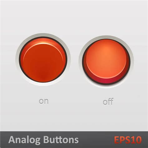 Toggle Switch On And Off Position Stock Vector Image By Chuhail 13287585