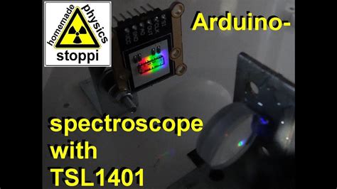 Arduino Spectroscope With Tsl1401 Line Sensor And Tft Display Arduino Spektroskop Youtube
