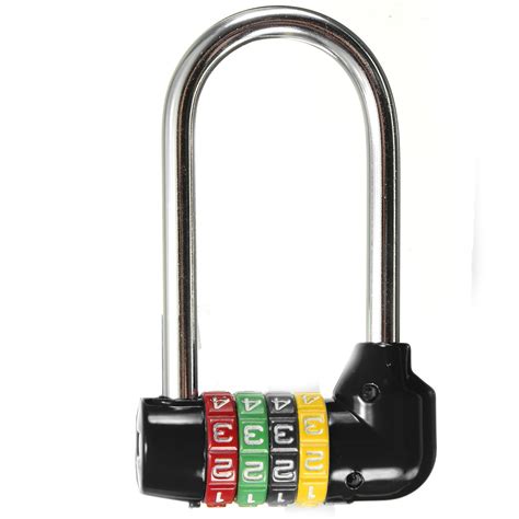 Long 4 Digit Number Code Dial Combination Padlock Security Safety Cabinet Luggage Lock