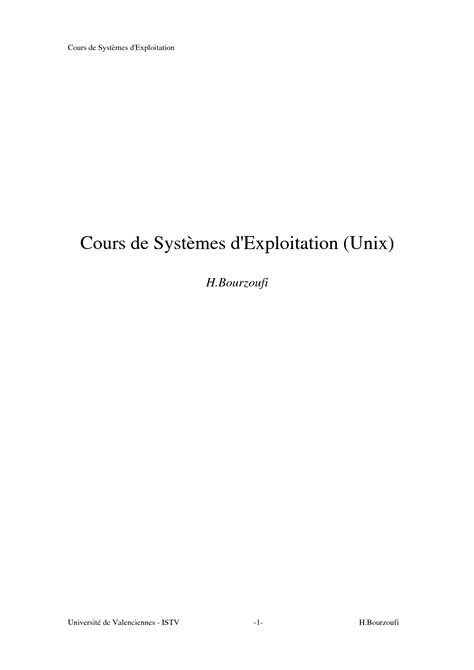 SOLUTION Cours Unix Studypool