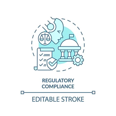 2d Editable Blue Regulatory Compliance Icon Monochromatic Isolated