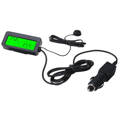 DC-12V-Mini-Digital-LCD-Car-Thermometer-Voltmeter-Auto-Indoor-Outdoor ...