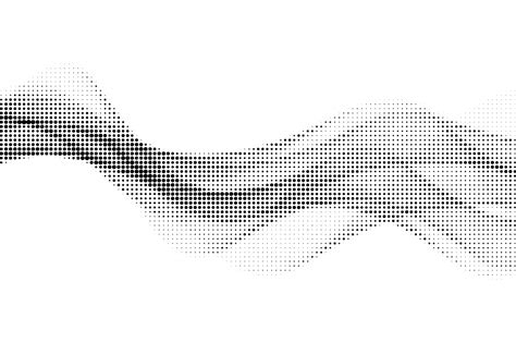 Free Vector Black Abstract Wave Style Grunge Halftone Pattern Texture Background