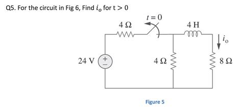 Solved For The Circuit In Fig Find I O For T Chegg