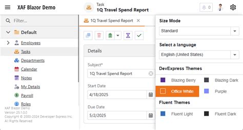 Aspnet Core Blazor Application Appearance Xaf Cross Platform Net