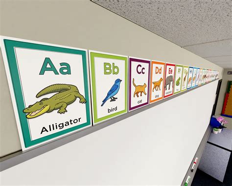 Alphabet Posters Printable Classroom Decor M1ndseye