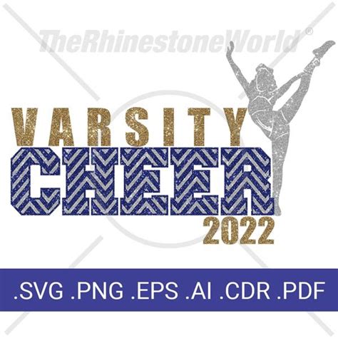 Varsity Cheer Svg Design Instant Download
