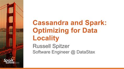 Cassandra And Spark Optimizing For Data Locality Pdf Databases