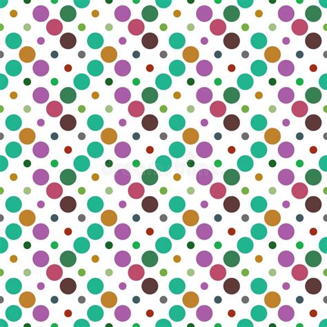 Multicolored Abstract Geometrical Circle Pattern Background Design Stock Vector Illustration