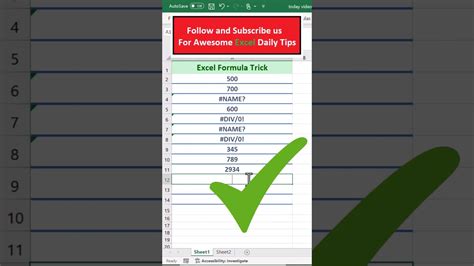 How To Ignore Formula Error For Sum In Excel Excel Excelformula Education Youtube