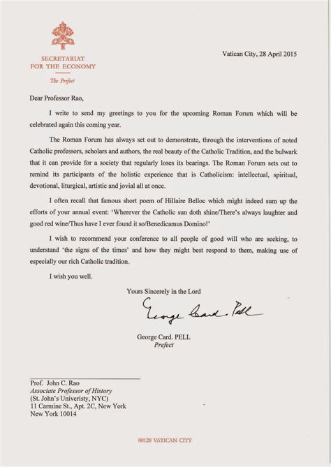 Roman Catholic Letters