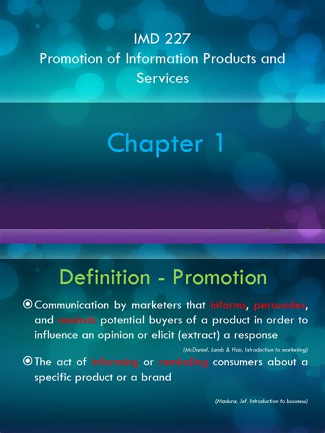 Chapter 1 Introduction To Promotion Pdf Advertising Sales