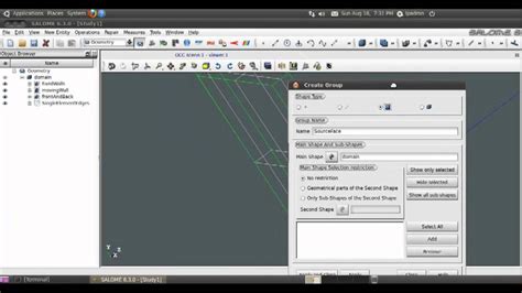 Meshing For Openfoam Using Salome Cavity Example Youtube