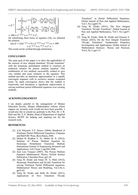 Elzaki Transform Homotopy Perturbation Method For Pdf