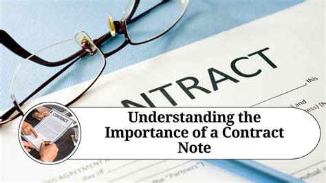 Understanding The Importance Of A Contract Note Marg Erp Blog