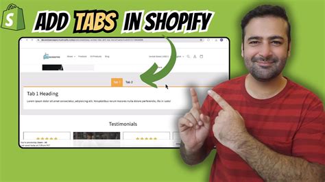 Add TABS In Shopify Without APP WebSensePro