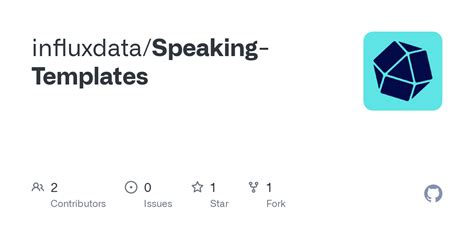 Github Influxdata Speaking Templates