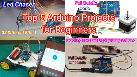 Top 5 Arduino Projects Arduino Arduinoprojects Arduinorobot