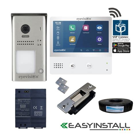 Wire Smart Video Intercom System WiFi Connection Smart Phone APP Easy Installation Non