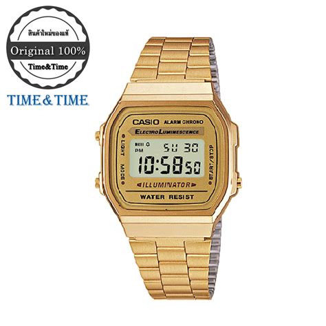 Casio Standard นาฬิกาข้อมือ รุ่น A168wg 9wdf ใหม่ แท้ ประกัน Cmg Timeandtime Thaipick