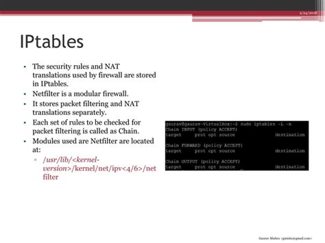 Firewall And Iptables Ppt