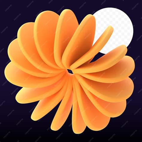 Premium Psd An Orange Background With A White Circle And A White Circle