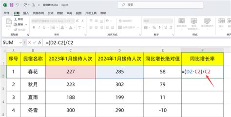 同比增长率怎么算excel,excel同比增长用什么函数? 趣帮office教程网 同比增长率怎么算excel,excel同比增长用什么函数? 趣帮office教程网
