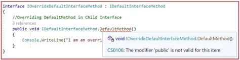 Default Interface Methods In C With Examples Dot Net Tutorials