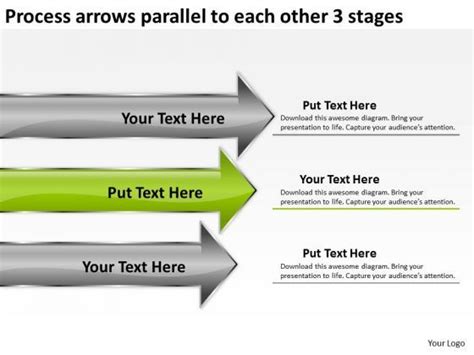 Arrows Parallel To Each Other Stages Executive Summary Business Plan PowerPoint Templates