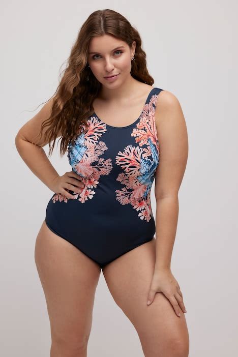 Coral Detail Swimsuit Swimsuits Swimwear