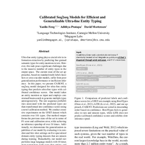Calibrated Seq2seq Models For Efficient And Generalizable Ultra Fine