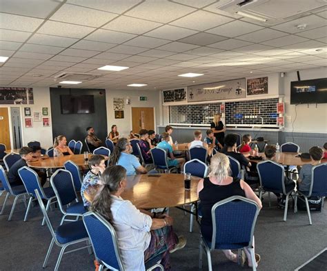 Anti Violence Campaigner Alison Cope Gives Talk To Wallop Boxing Club At Redditch United The