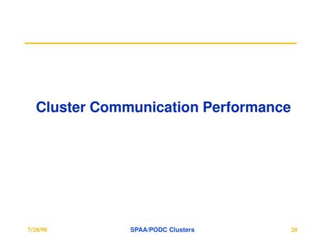 Ppt High Performance Clusters Part 1 Performance Powerpoint