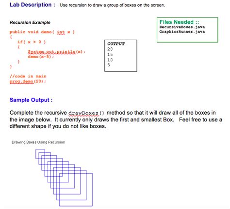 Solved Lab Description Use Recursion To Draw A Group Of