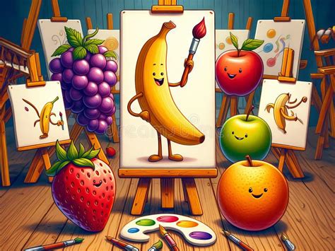 Fruit Art Class Stock Illustration Illustration Of Lesson 311666522