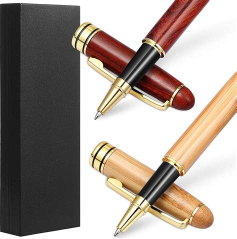Men Pen Luxury Wooden Ballpoint Pen T Set With Display Case