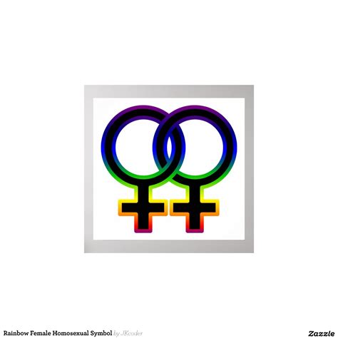 Rainbow Female Homosexual Symbol Zazzle