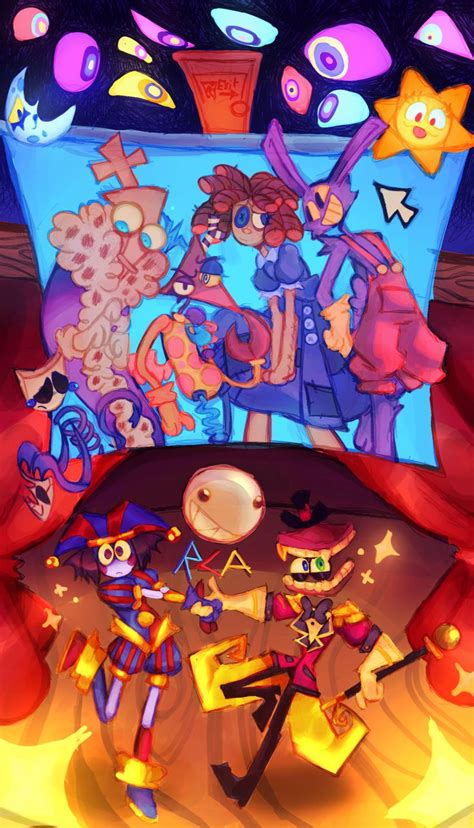 Pomni On Tumblr Jax Fan Art Digital Circus The Amazing Digital