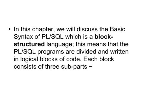 pl sql ppt